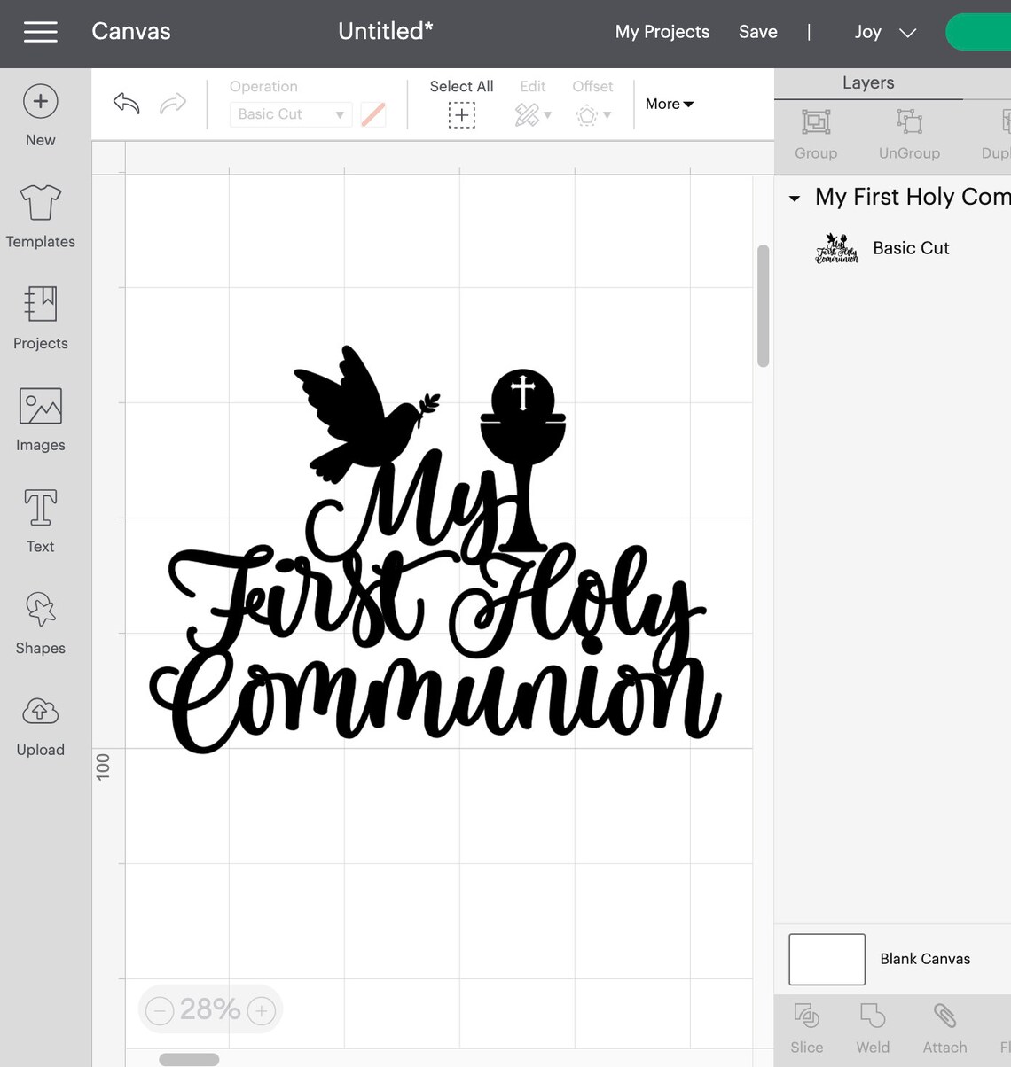 My First Holy Communion Svg 1st Communion Svg Cake Topper | Etsy