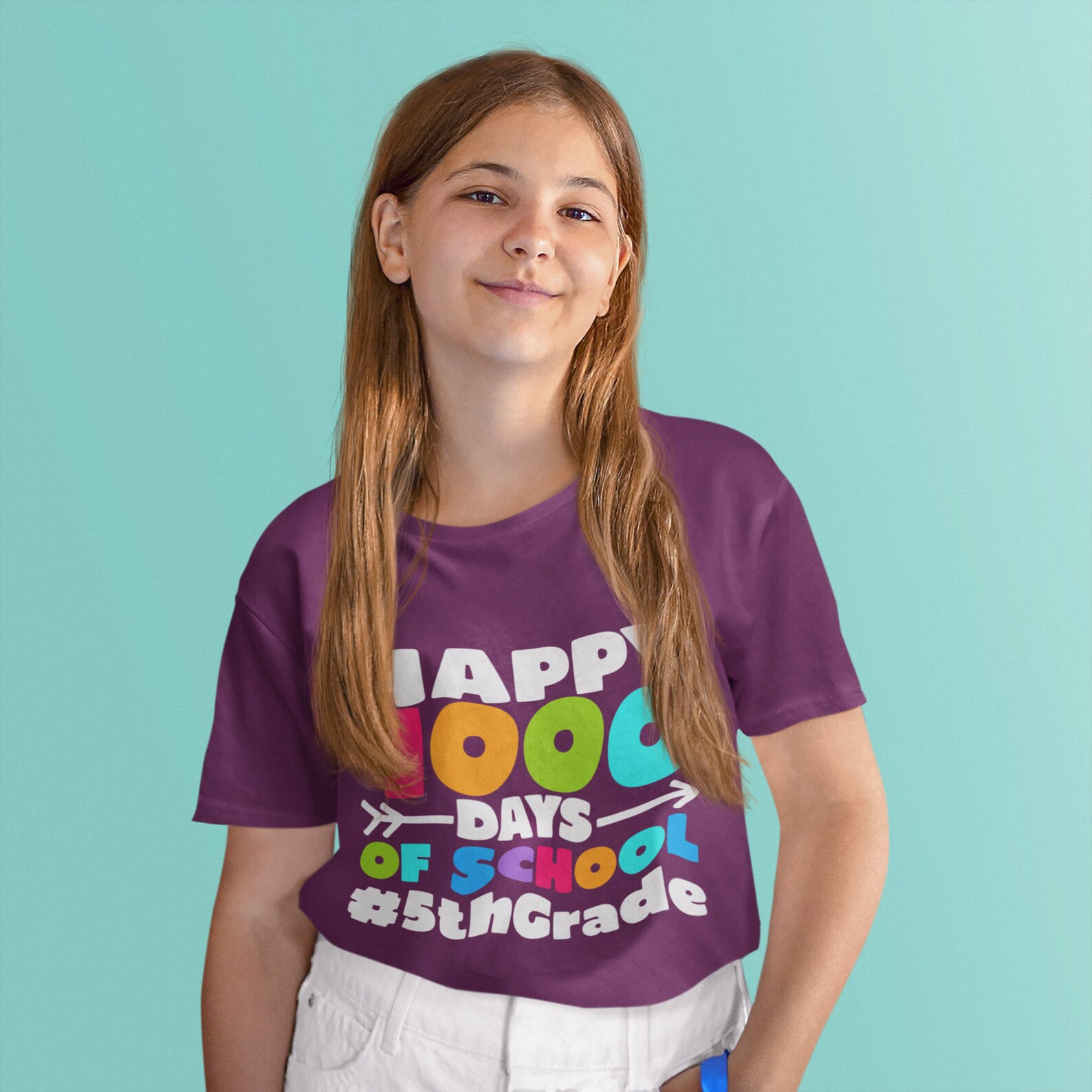 Happy 1000 Days of School SVG 5th Grade Teacher Shirt 1000 - Etsy