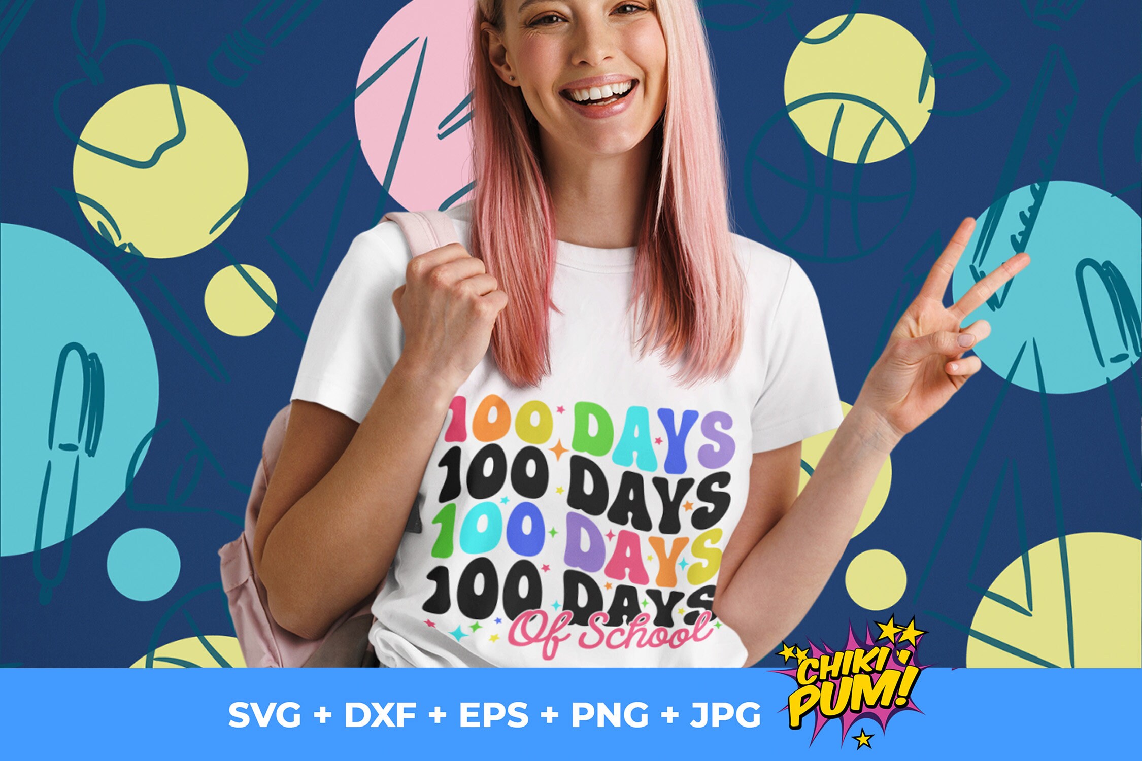 100 Days of School Svg, 100 Days Svg, 100th Day of School Svg, Digital ...