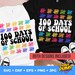 100 Days of School SVG PNG: Retro Boho Tally Marks (digital Download ...
