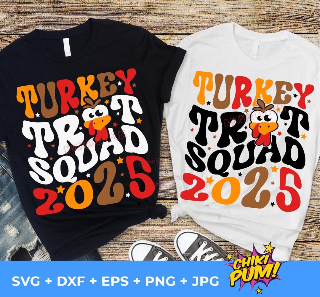 Turkey Trot Squad 2025 SVG Png, Thanksgiving 2025 Svg, Happy ...