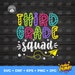 Third Grade Squad SVG PNG: Back to School Cut Files (digital Download ...