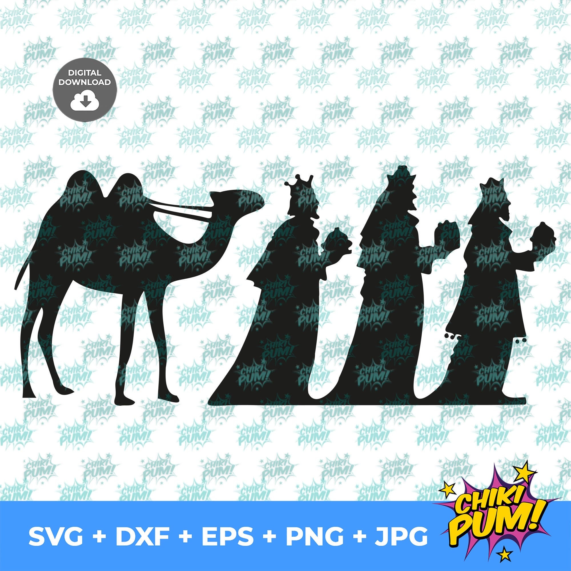 Three kings svg nativity svg 3 kings svg 3 wise men svg | Etsy