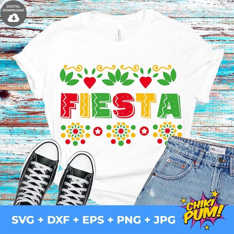 Fiesta SVG Cinco De Mayo SVG Mexico Cut Files Mexican Party | Etsy