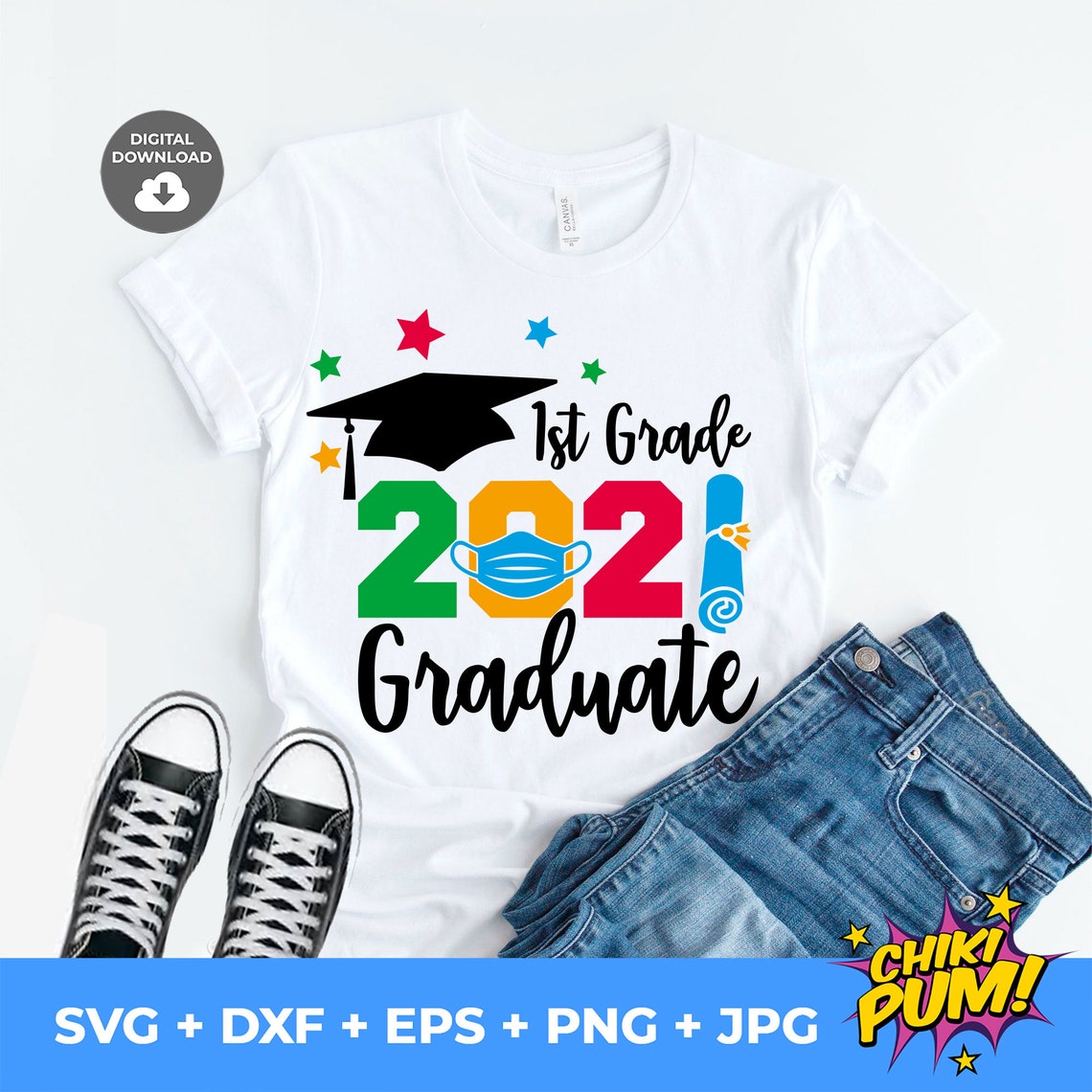 1st Grade Grad Shirt SVG First Grade Graduation SVG Design | Etsy