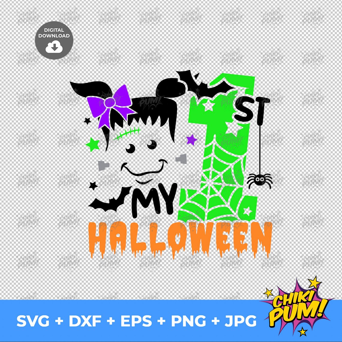 My 1st Halloween Svg My First Halloween Svg Halloween Girl - Etsy
