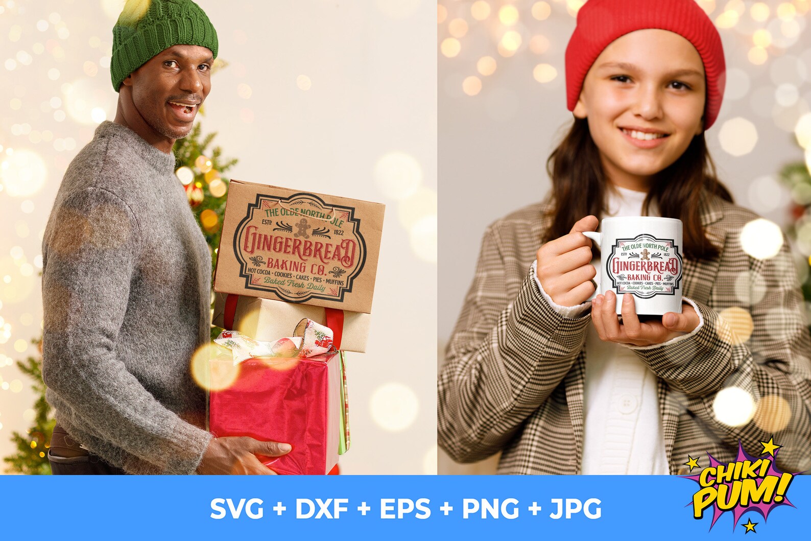 Gingerbread Baking Co SVG Christmas Gingerbread SVG Cut - Etsy