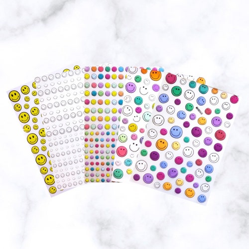 Mixed Smiley Variety Nail Art Stickers - Etsy