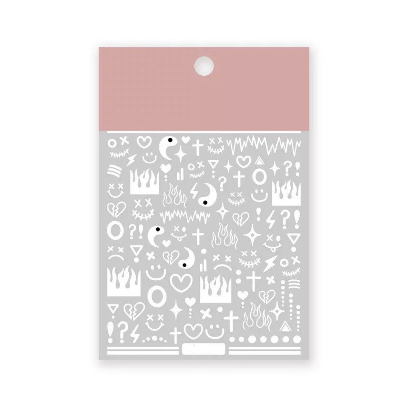 Mixed Smiley Variety Nail Art Stickers - Etsy