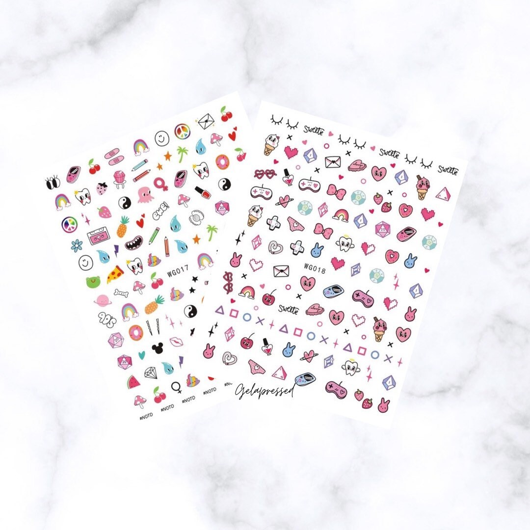 Nails of the Day - Nail Art Stickers - Etsy