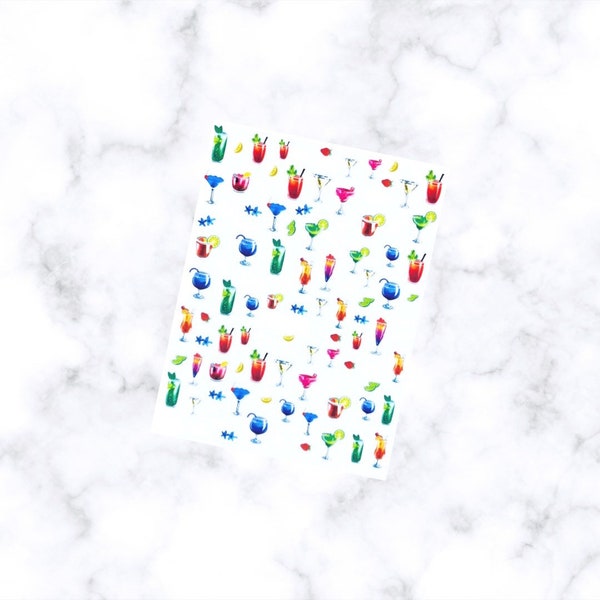 Cocktail Decal - Etsy