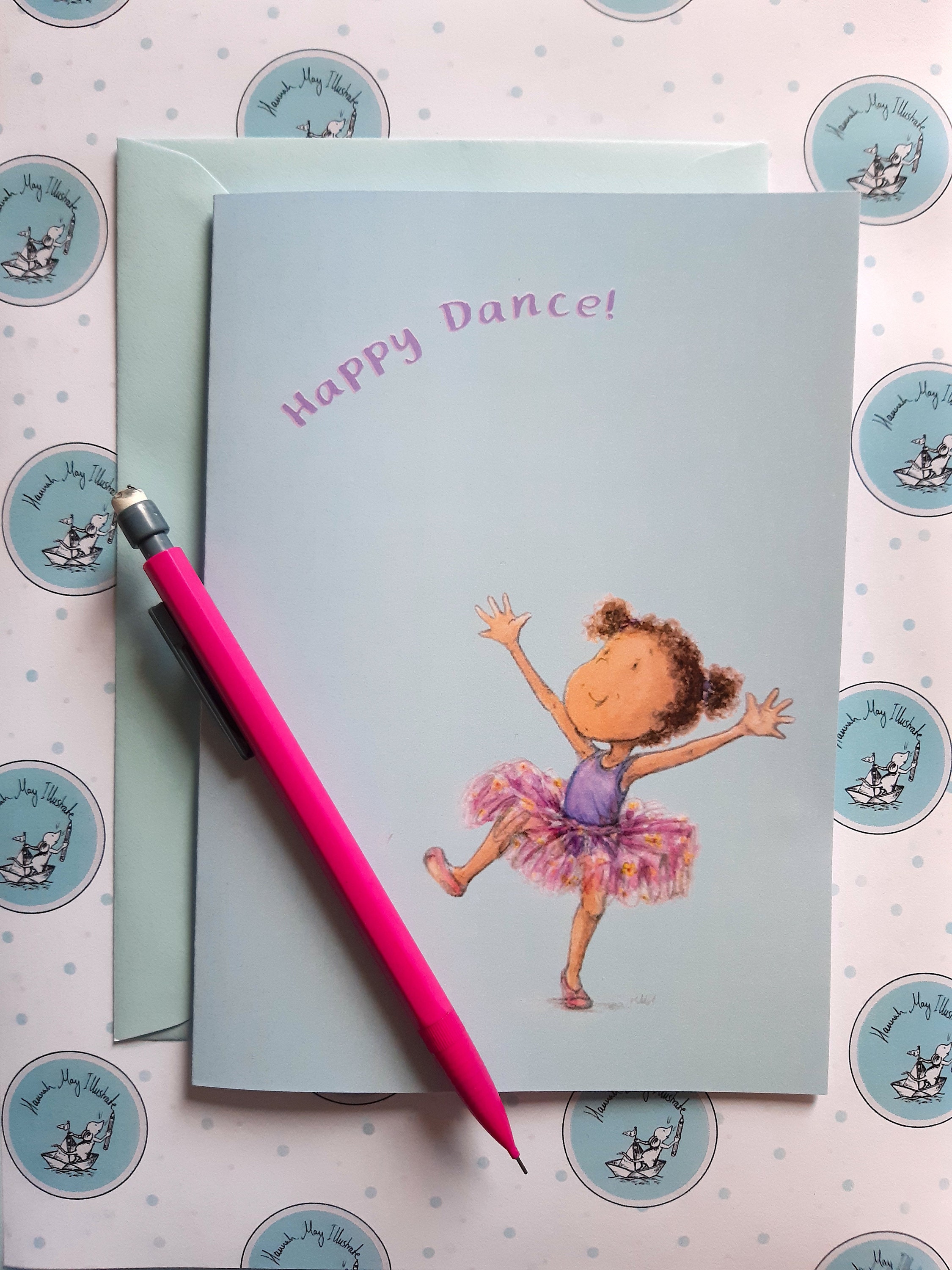 Happy Dance Feel-good Dance Card. Spread a Little Happiness - Etsy