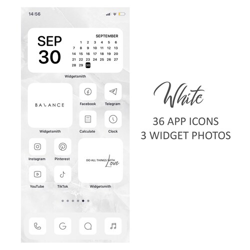 320 White App Icons PREMIUM Icon Pack for Aesthetic Light | Etsy
