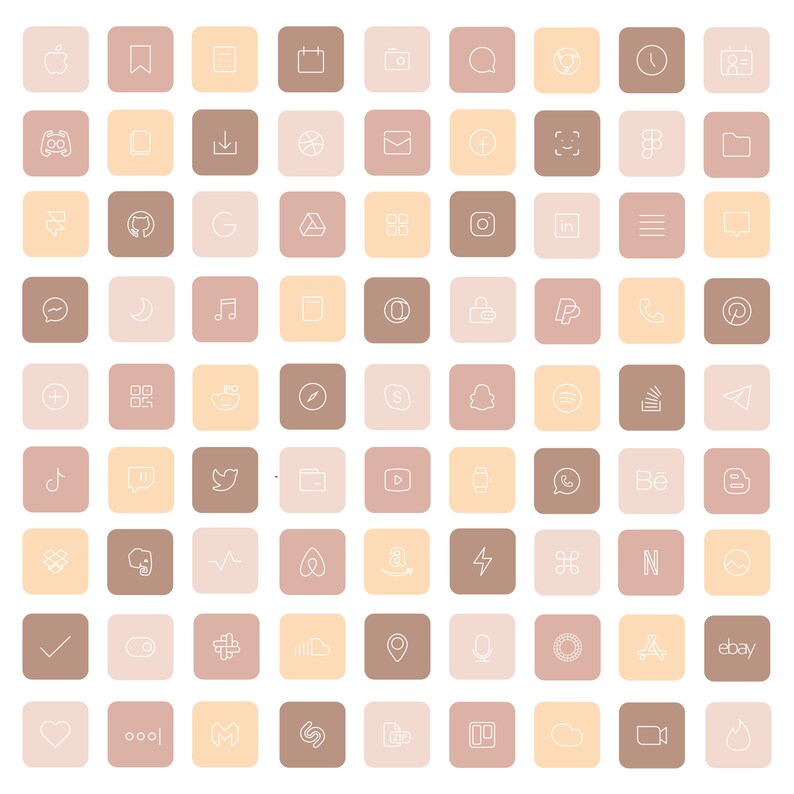 36 Rose Ios 14 App Icons Pink Bright Mood Ios14 Widget Cover | Etsy