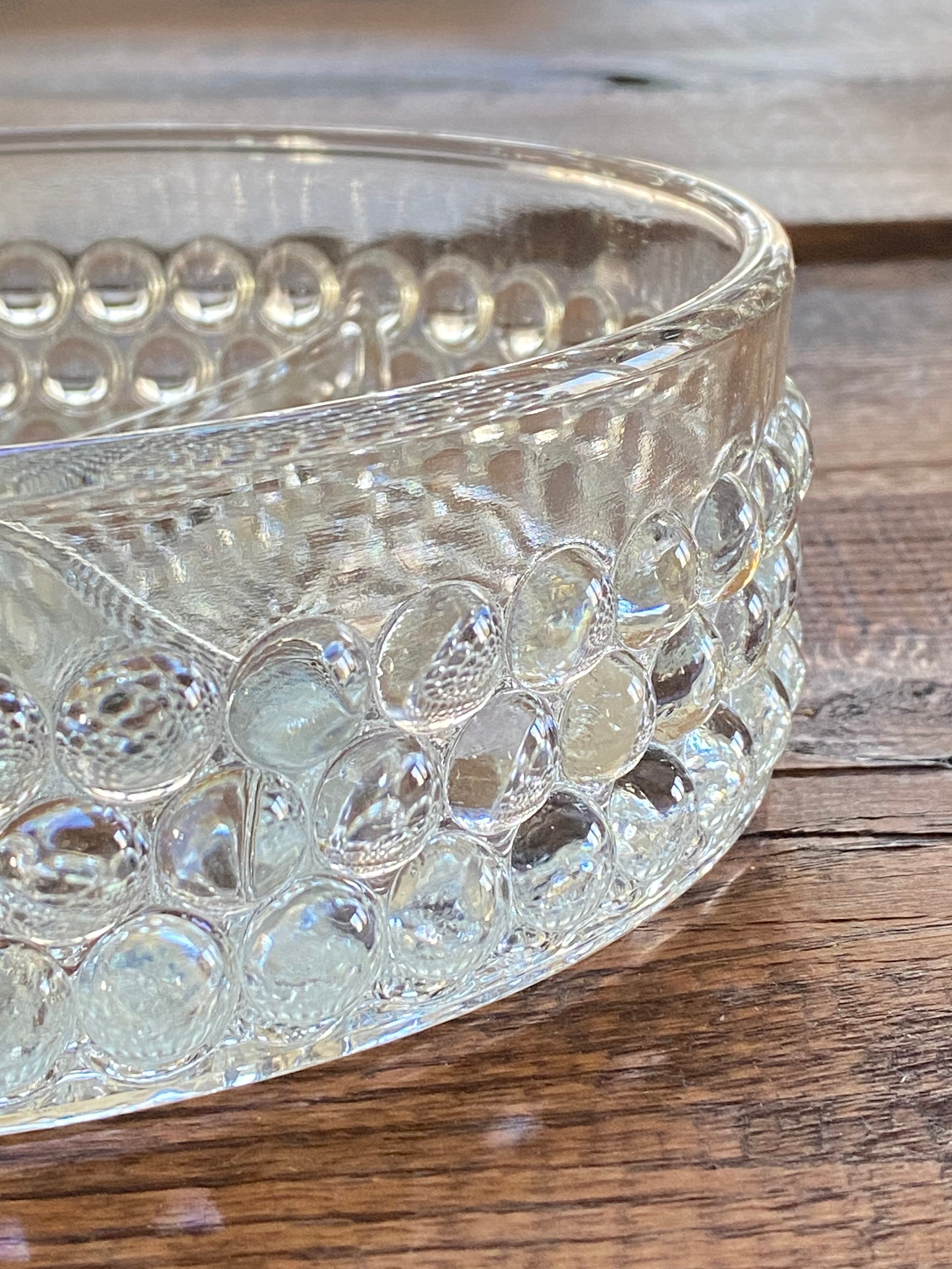 Vintage Clear Glass Divided Bowl 3-sections Boopie Bubble - Etsy