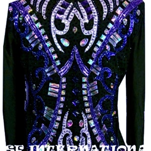 Women's Western Purple Rodeo Queen Showmanship Jacket, Horsemanship ...