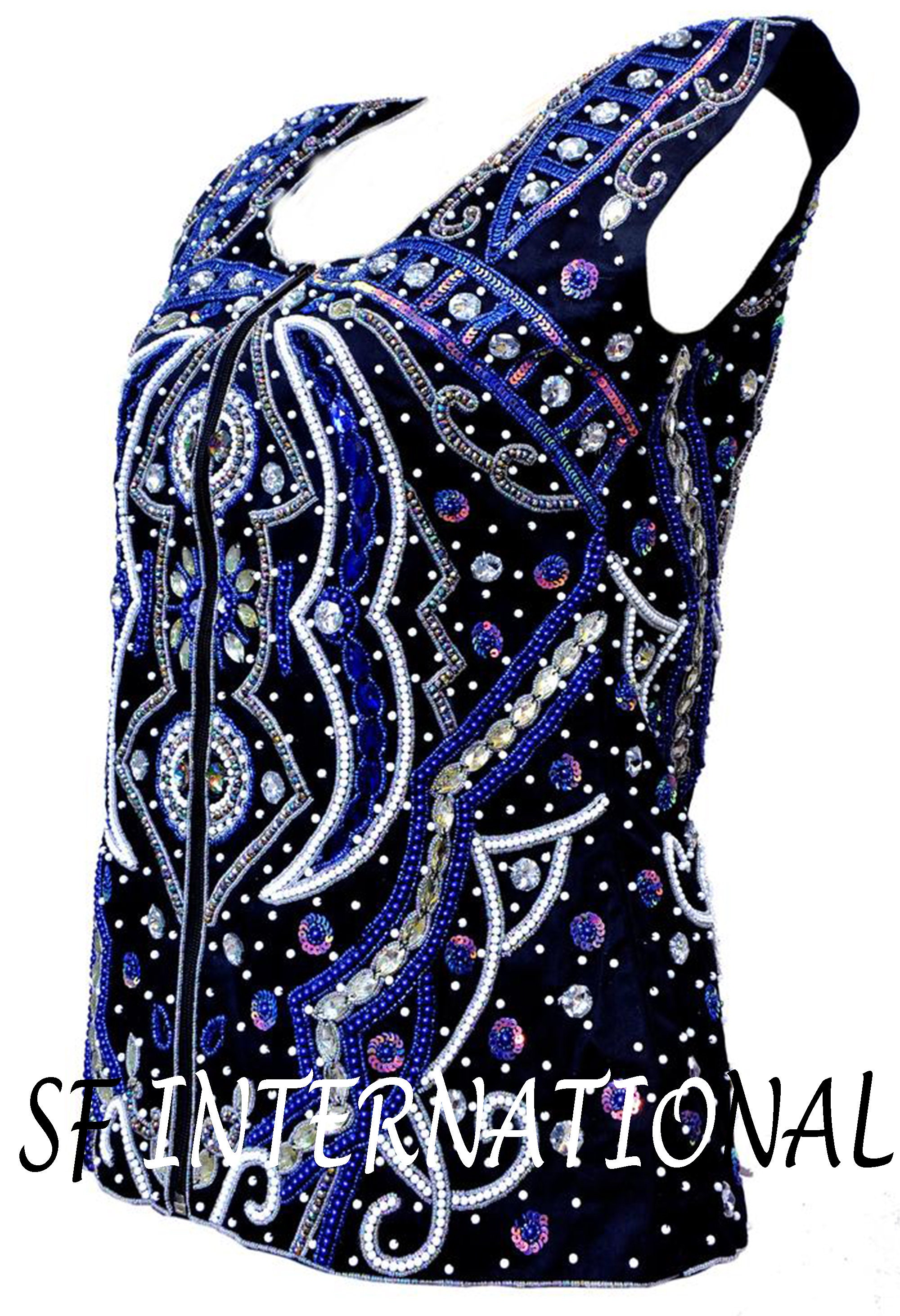 Sparkling Western Show Vest: Stretch Horsemanship Jacket - Etsy
