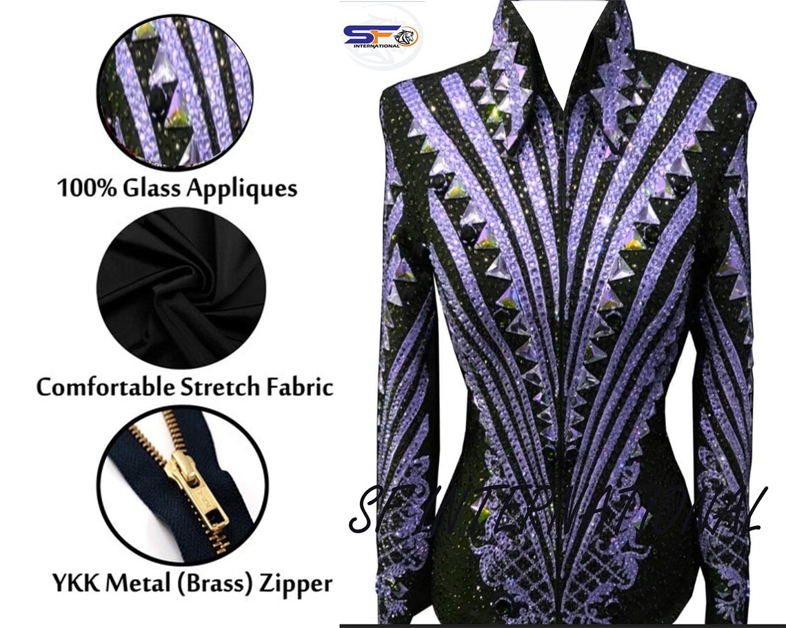 Purple Horse Riding Show Jacket Showmanship Jacket Western | Etsy