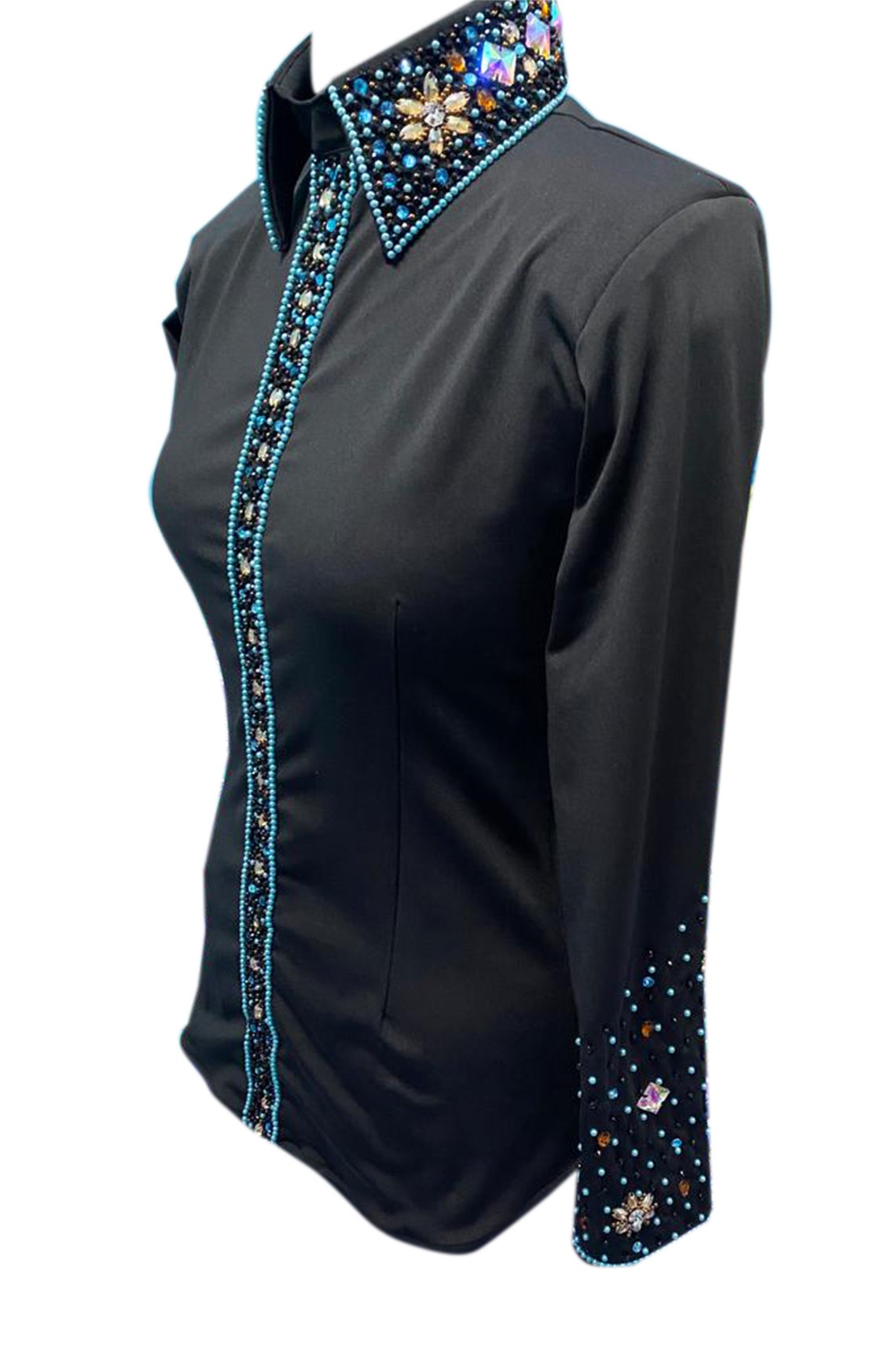 Western Horsemanship Shirt Women Horse Ridin Shirt Stitch | Etsy