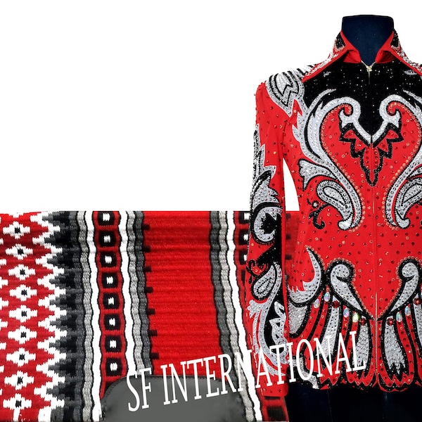 Red Western Show Jacket - Etsy