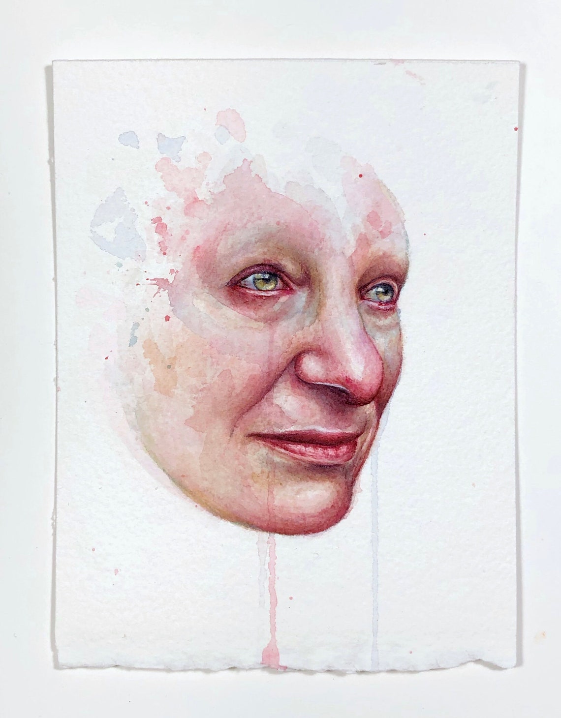 Watercolor Head Study III - Etsy