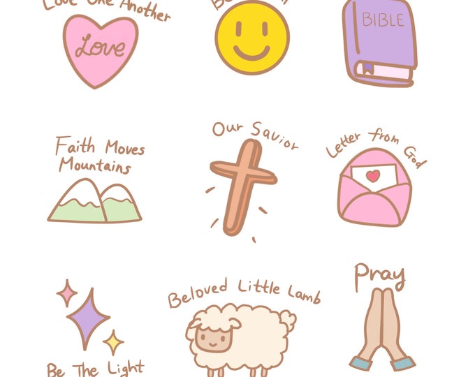 Cute Christian Themed Digital Clipart PNG File Printable 300 DPI 5000px ...