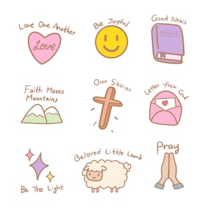 Cute Christian Themed Digital Clipart PNG File Printable 300 DPI 5000px ...