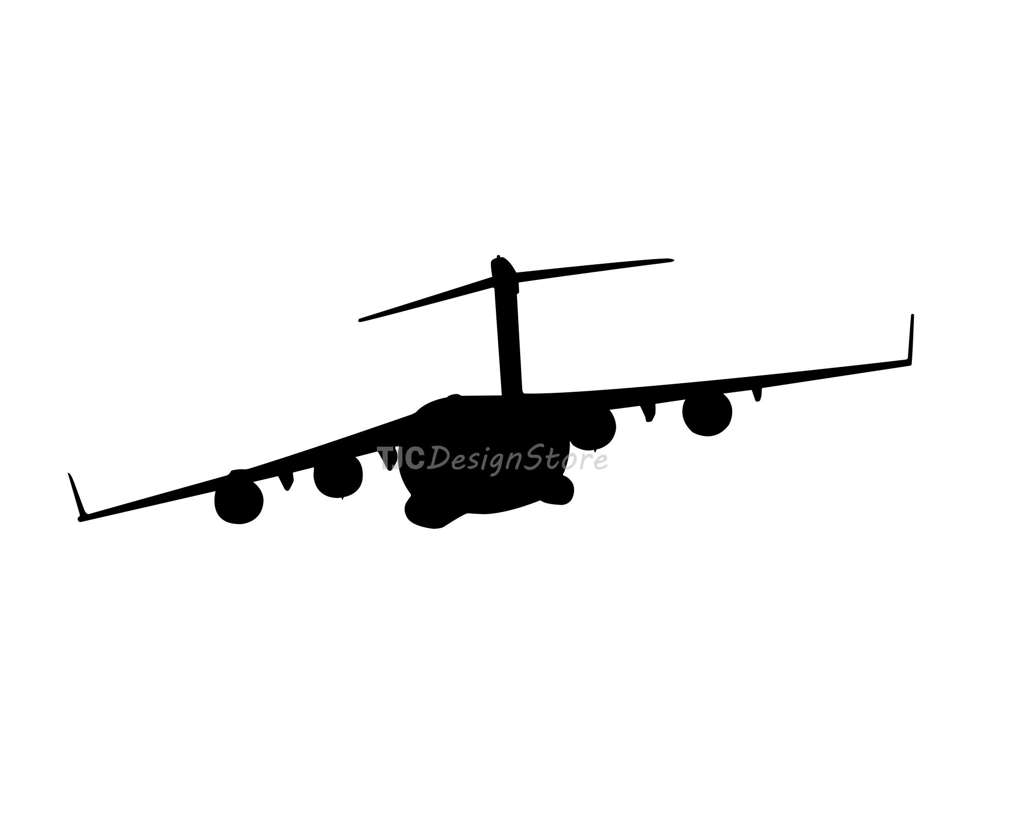 Boeing C-17 Globemaster, SVG Image, DXF, Png, Aircraft, Instant Download. - Etsy