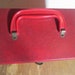 Nice Red Vintage 1950s 1960s Record Box Carrying Case Box for 7 Inch 45 ...