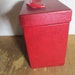 Nice Red Vintage 1950s 1960s Record Box Carrying Case Box for 7 Inch 45 ...