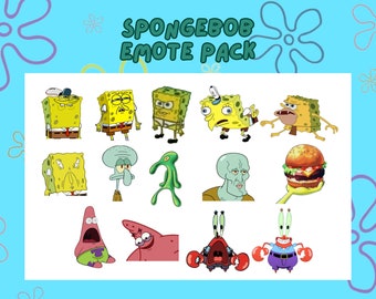 Spongebob Patrick Star Emote Pack 3 Patrick Twitch Emotes 10 Twitch ...