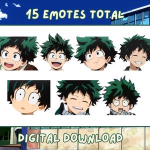 Deku Emote Pack | My Hero Academia | Digital Download - Etsy