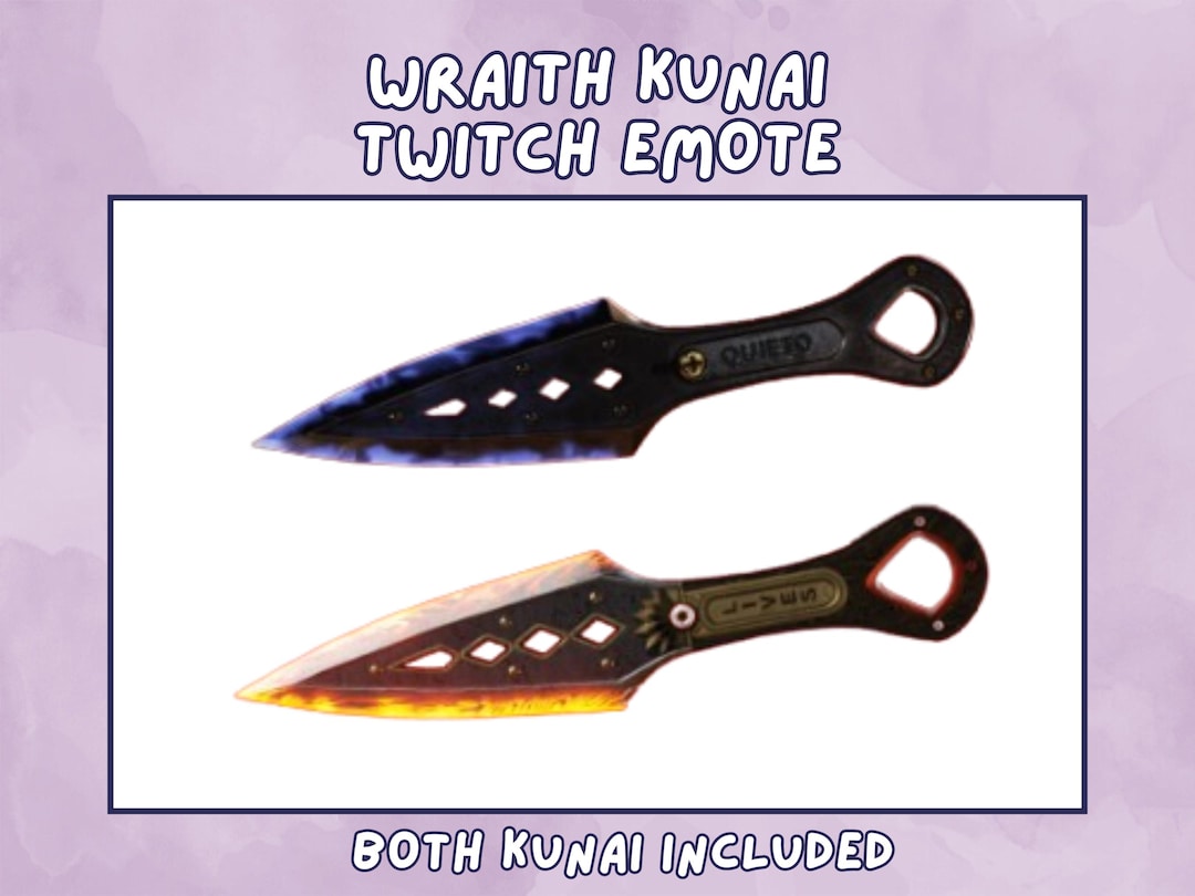 Wraith Kunai Emote | Both Kunais Included | Digital Download - Etsy