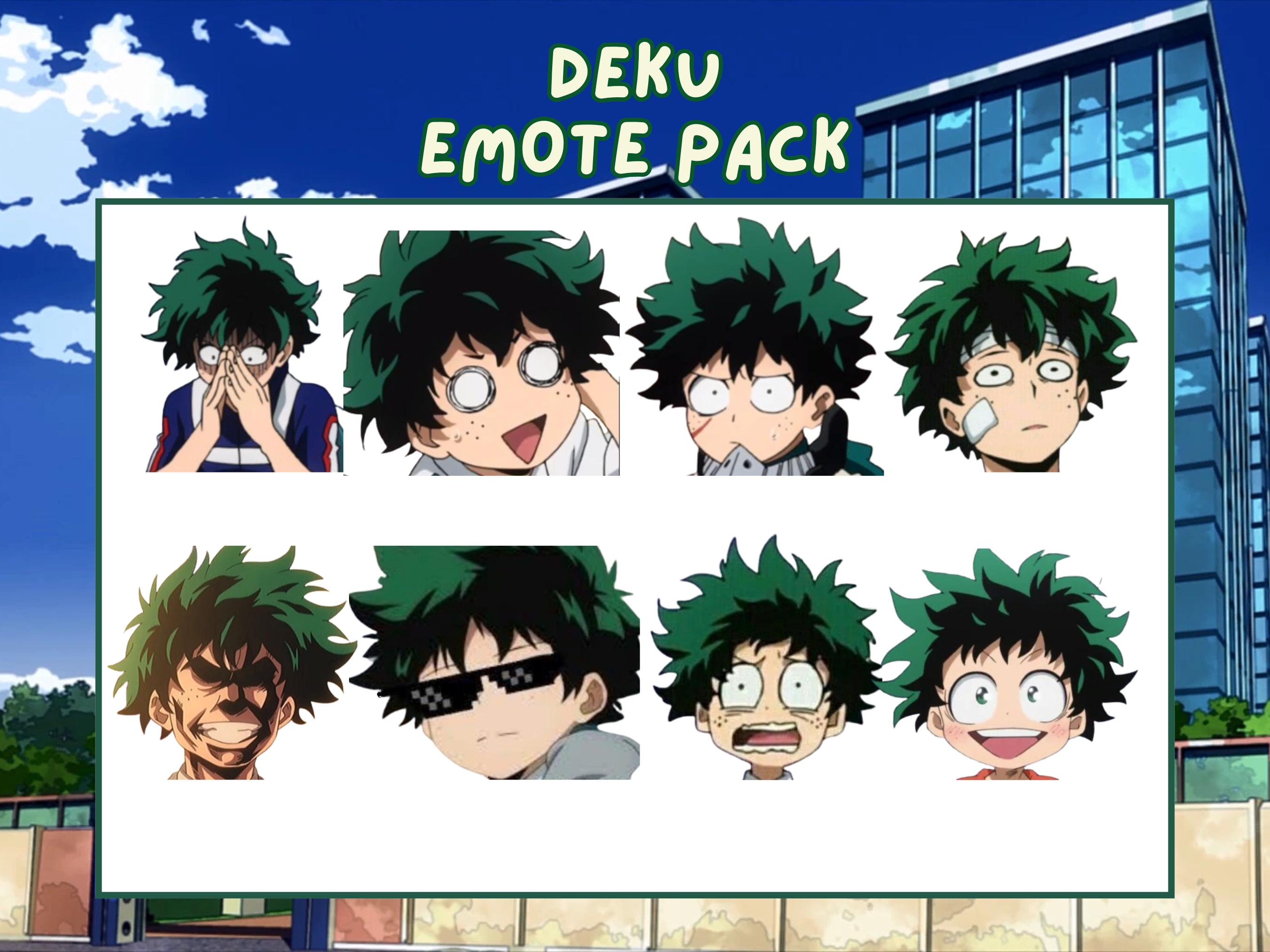 Deku Emote Pack | My Hero Academia | Digital Download - Etsy