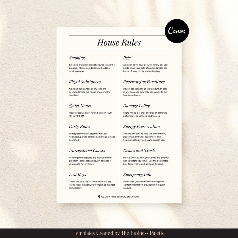 House Rules - Etsy