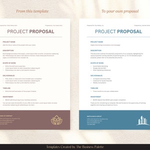 Project Proposal | Customizable in Canva | Letter & A4 Sizes ...