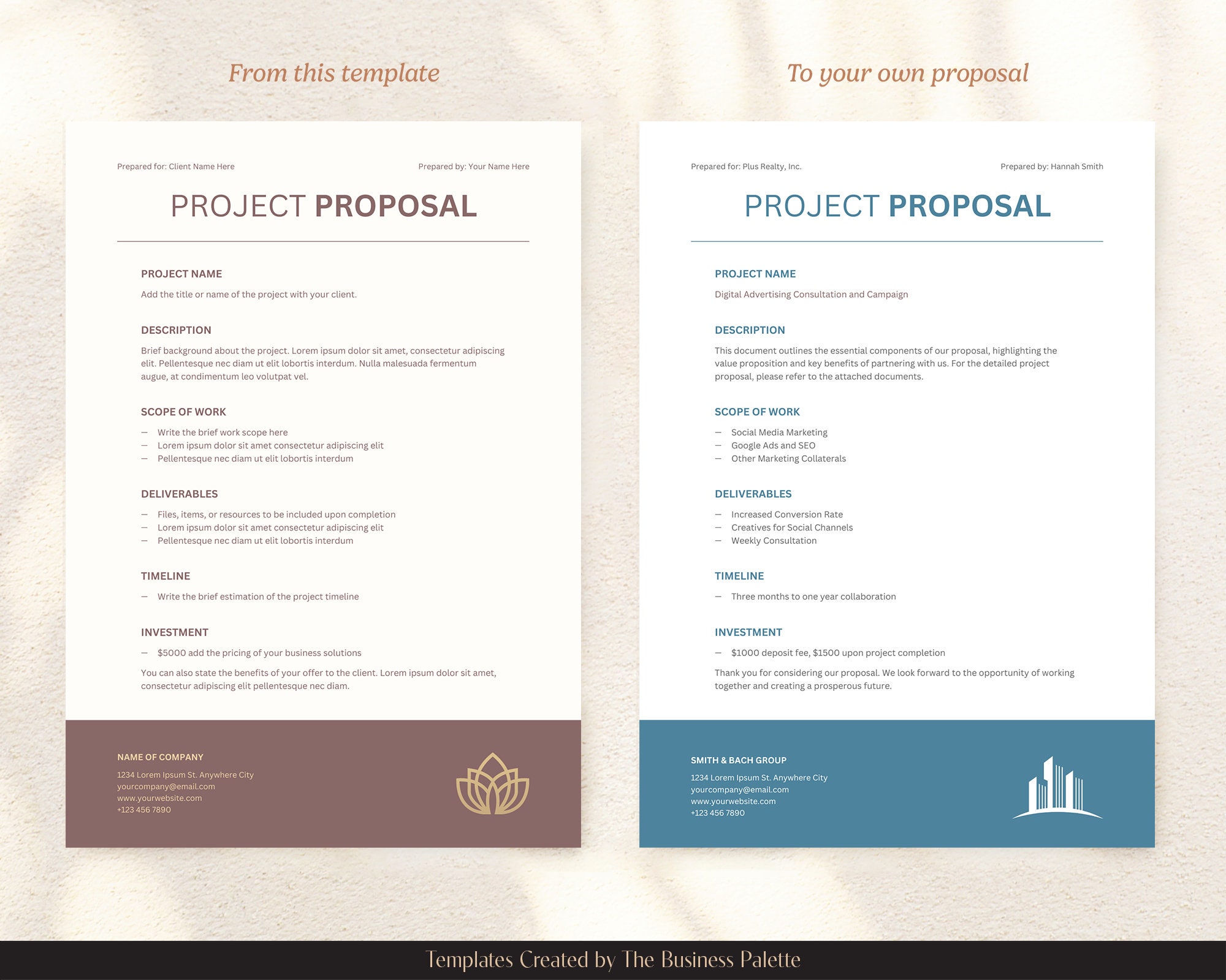 Project Proposal | Customizable in Canva | Letter & A4 Sizes ...