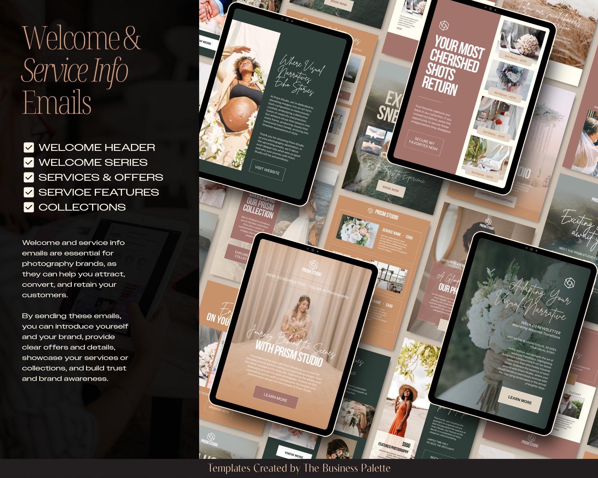 Photography Emails Set | 50 Canva Templates | Email Flow Creator ...