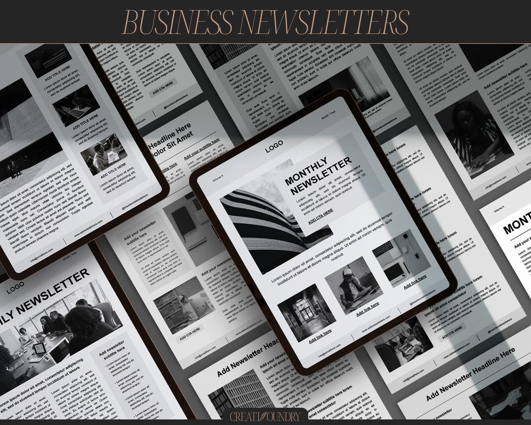 Business Newsletters | Google Slides | Microsoft Powerpoint | Apple ...