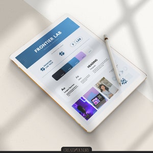 Tech & Saas Brand Board | Canva Template | Premade Branding Kit | Fully ...