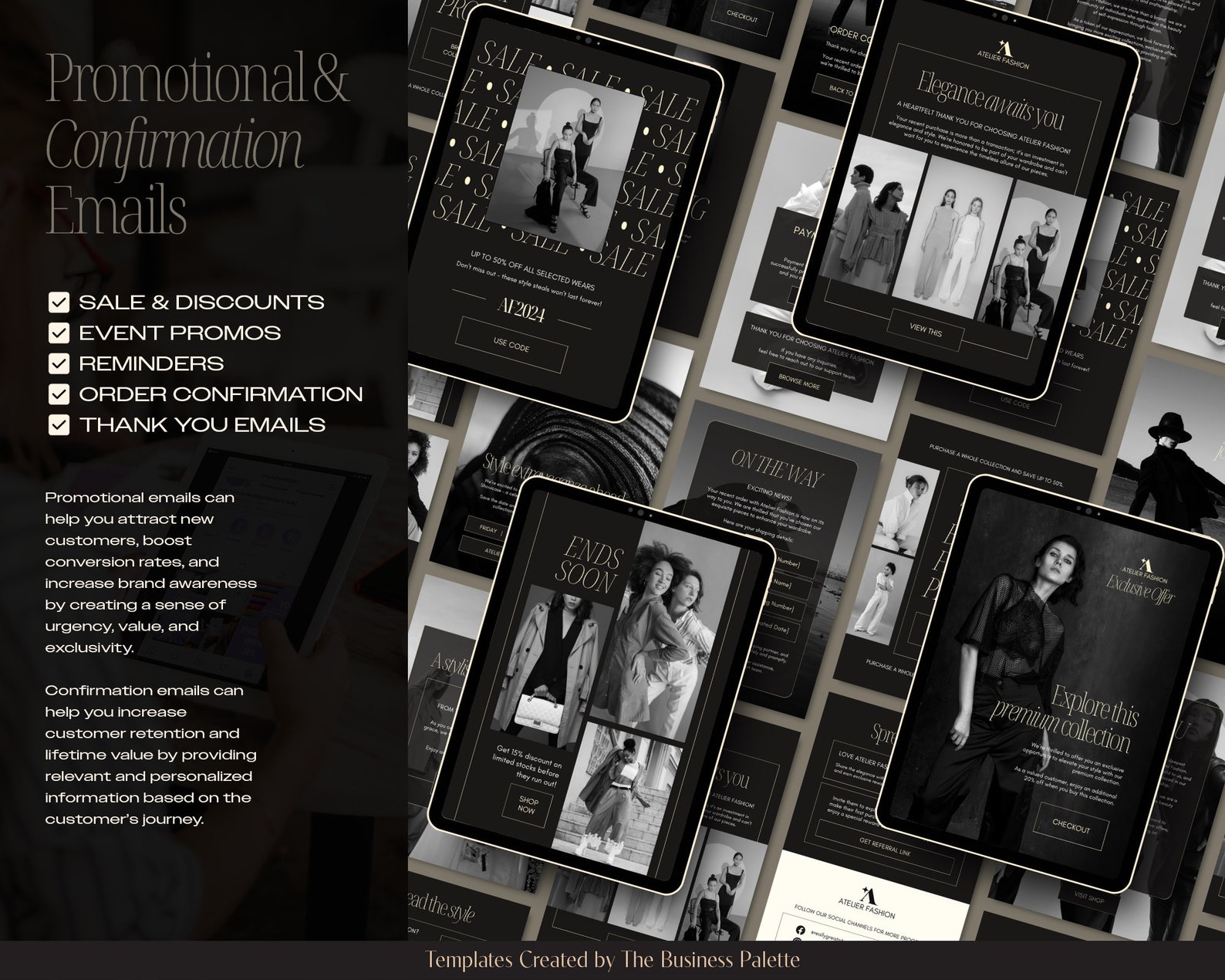 Fashion Emails Set | 50 Canva Templates | Email Flow Creator | Brand ...