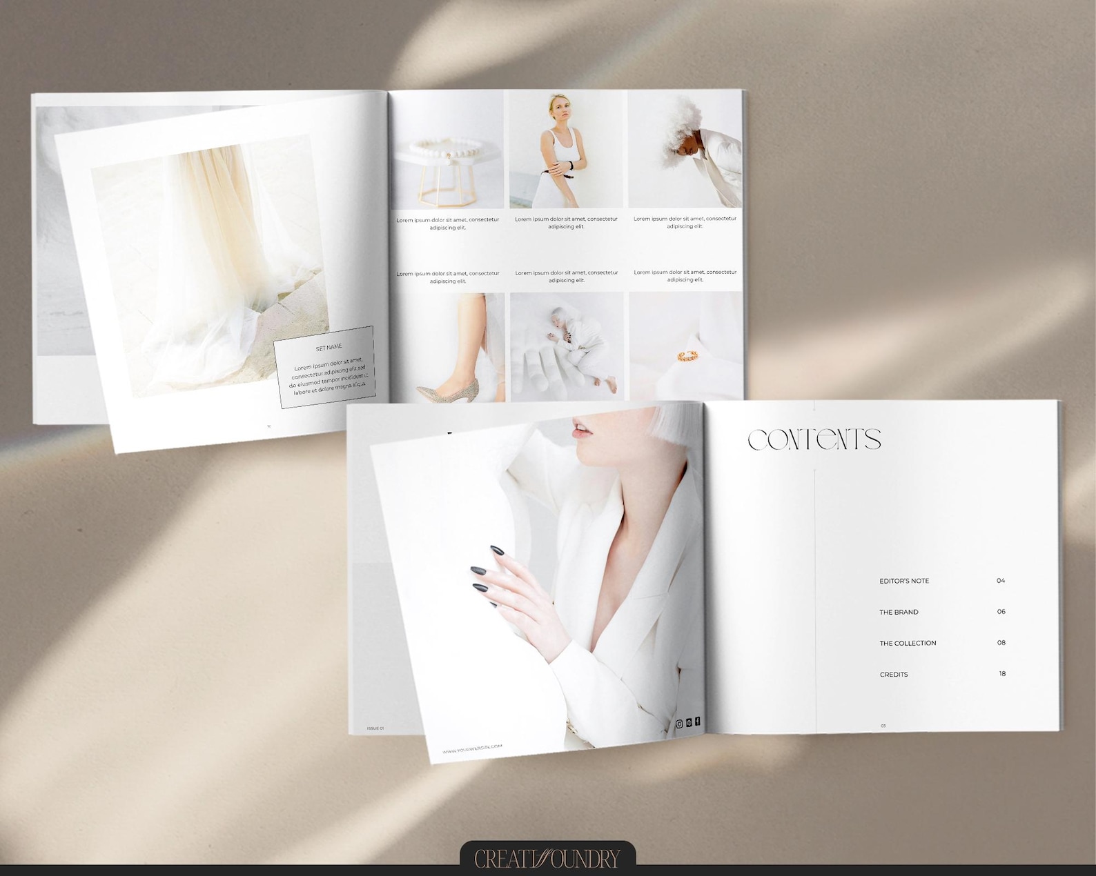 Elegant Lookbook | Square Digital Magazine | 20 Pages Canva Templates ...