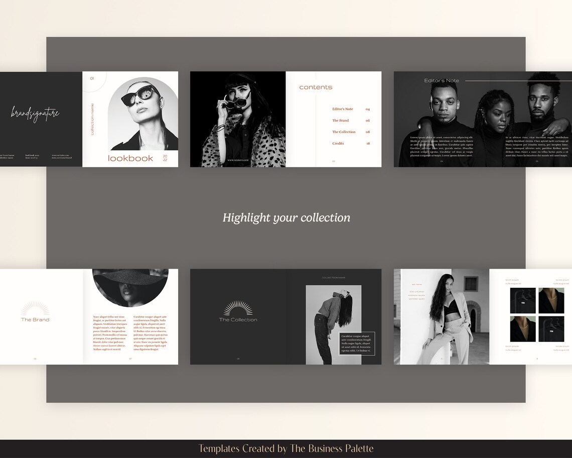 Minimalist Lookbook | Square Digital Magazine | 20 Pages Canva ...