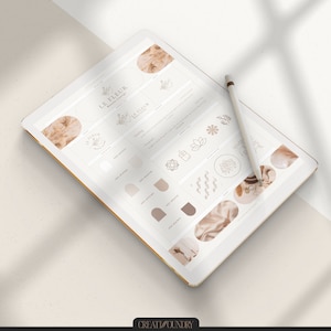 Neutral Brand Board | Canva Template | Premade Branding Kit | Fully ...