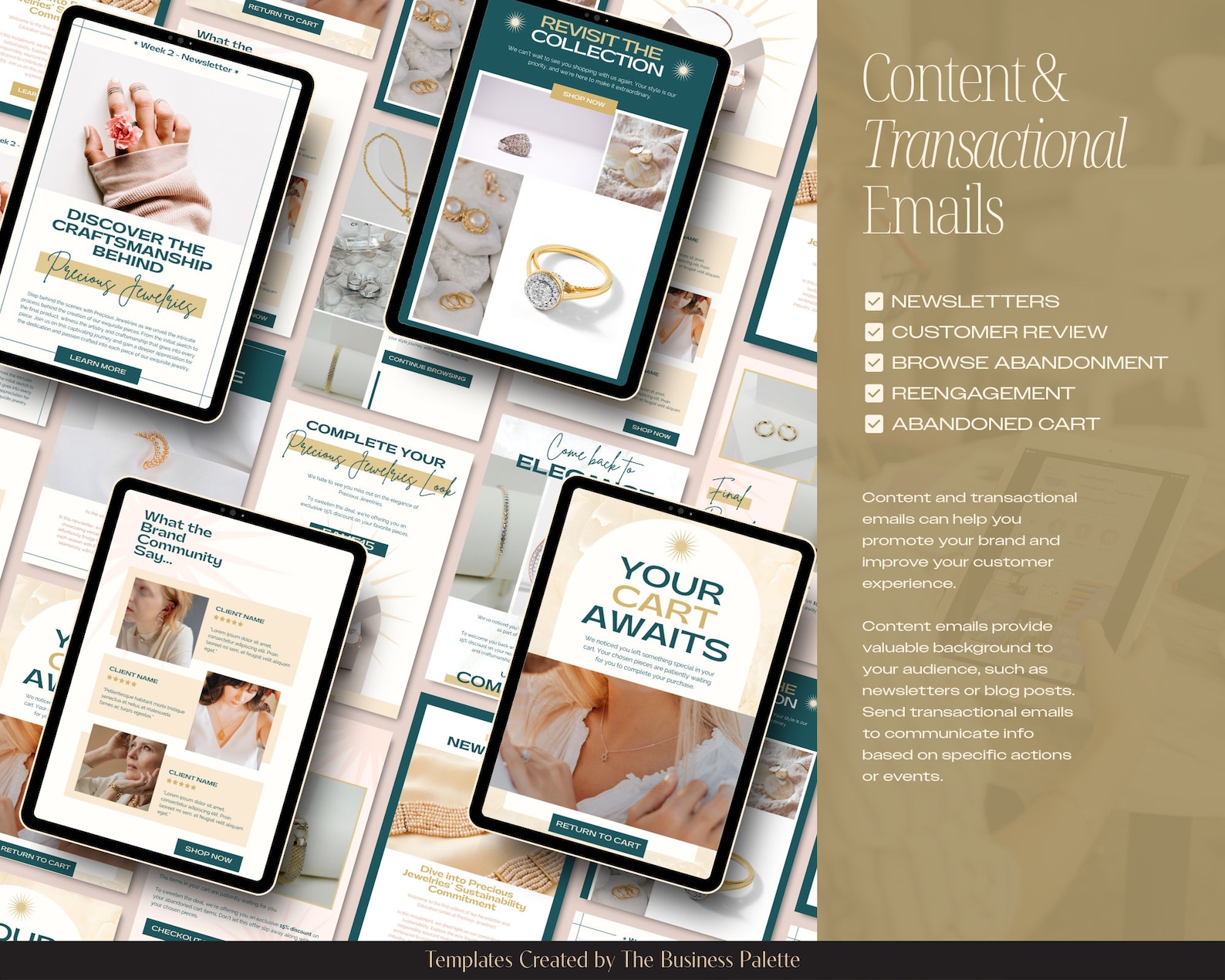 Luxury Ecommerce Emails Set | 50 Canva Templates | Email Flow Creator ...