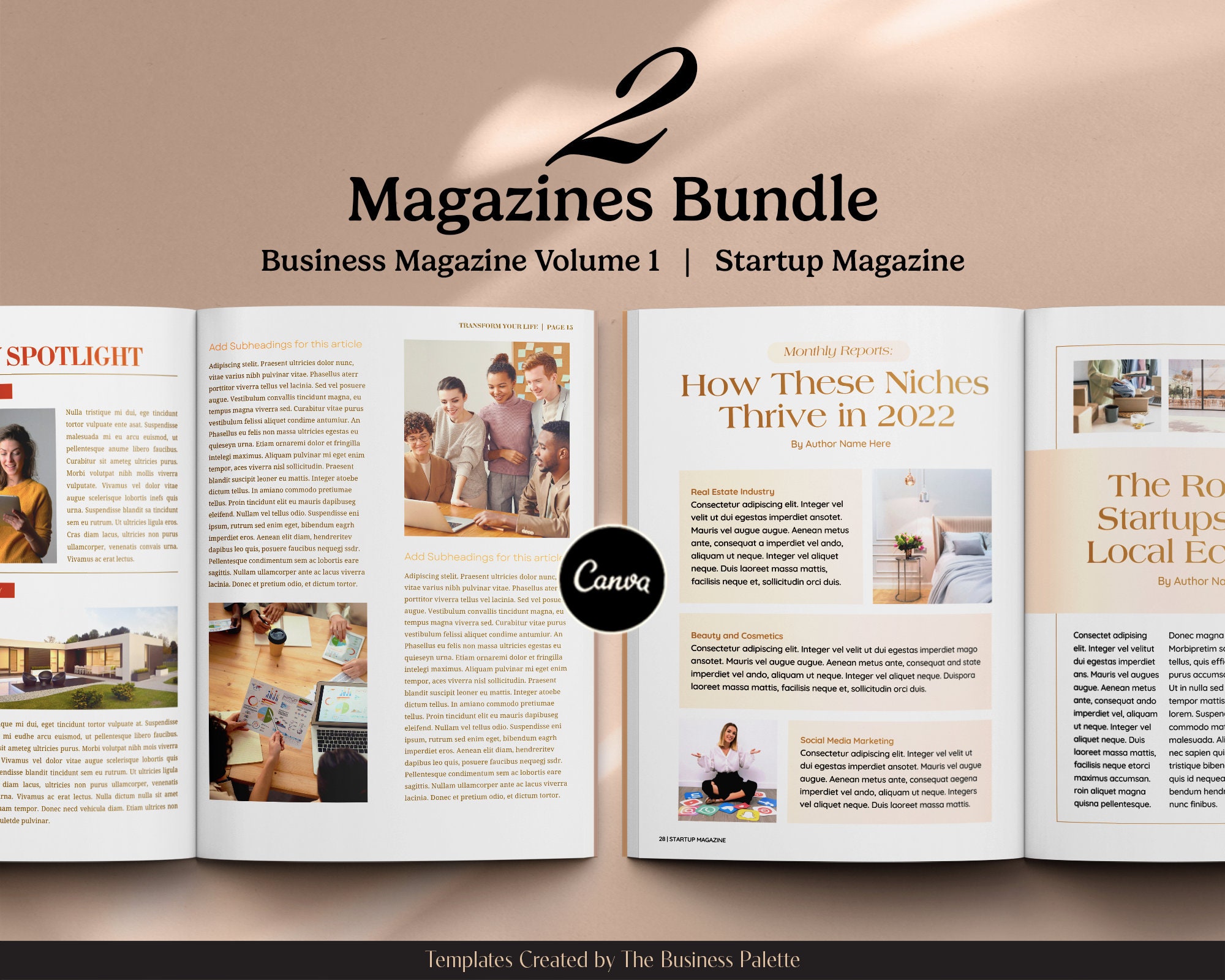 Two Magazines Bundle | Business Magazine Vol. 1 and Startup Magazine ...