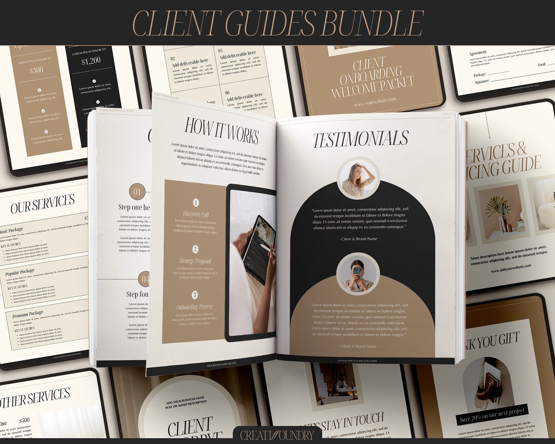 TERRA Client Guides Bundle | Customizable in Canva | Three Ebook ...