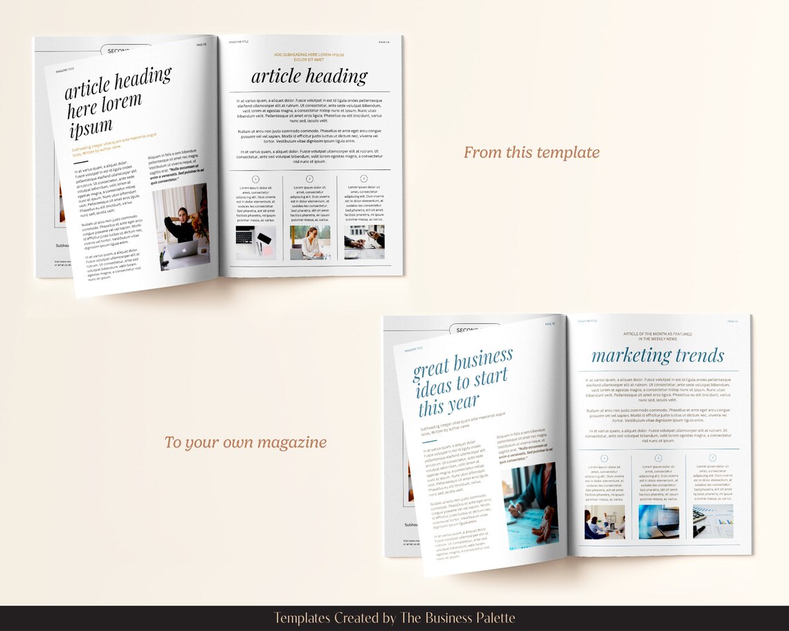 Multipurpose Magazine | Customizable in Canva | 10 Pages Template ...