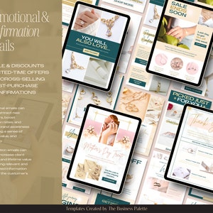 Luxury Ecommerce Emails Set | 50 Canva Templates | Email Flow Creator ...