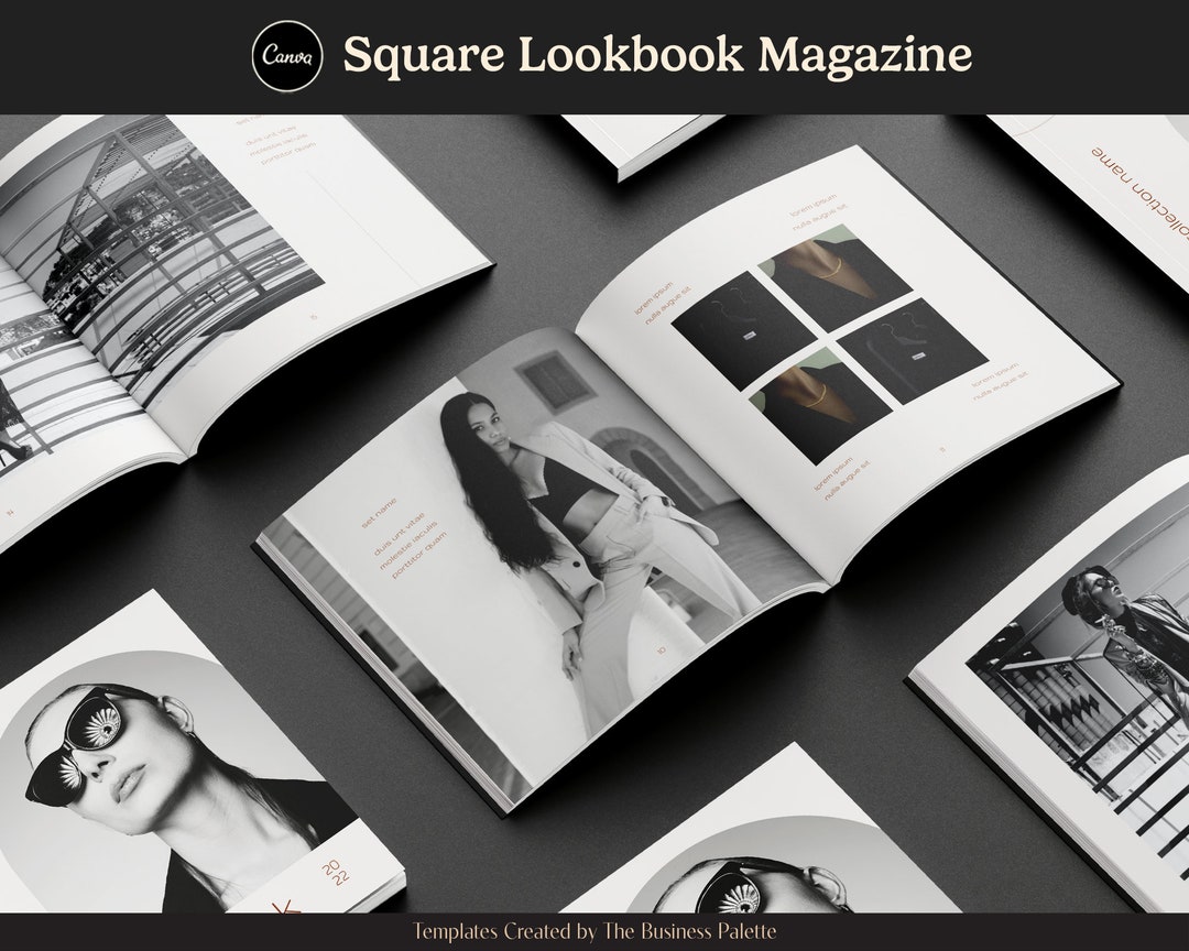 Minimalist Lookbook | Square Digital Magazine | 20 Pages Canva ...